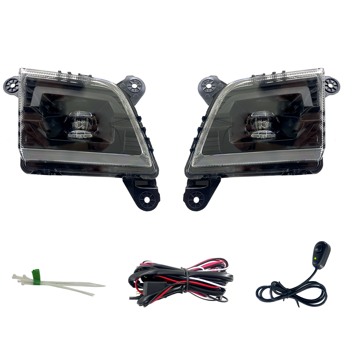 FARO NIEBLA CHEV PU 19-20 LED FONDO NEGRO LED CN - CVC9FAN192C